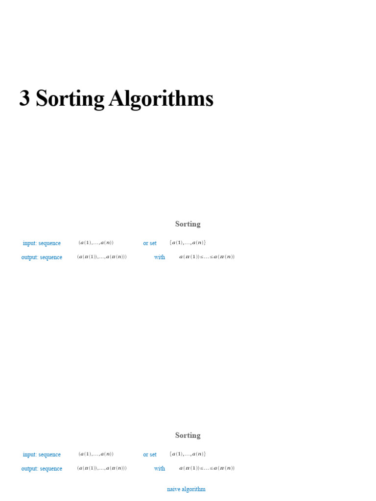 I2EA 3 Sorting P | PDF | Randomness | Theoretical Computer Science