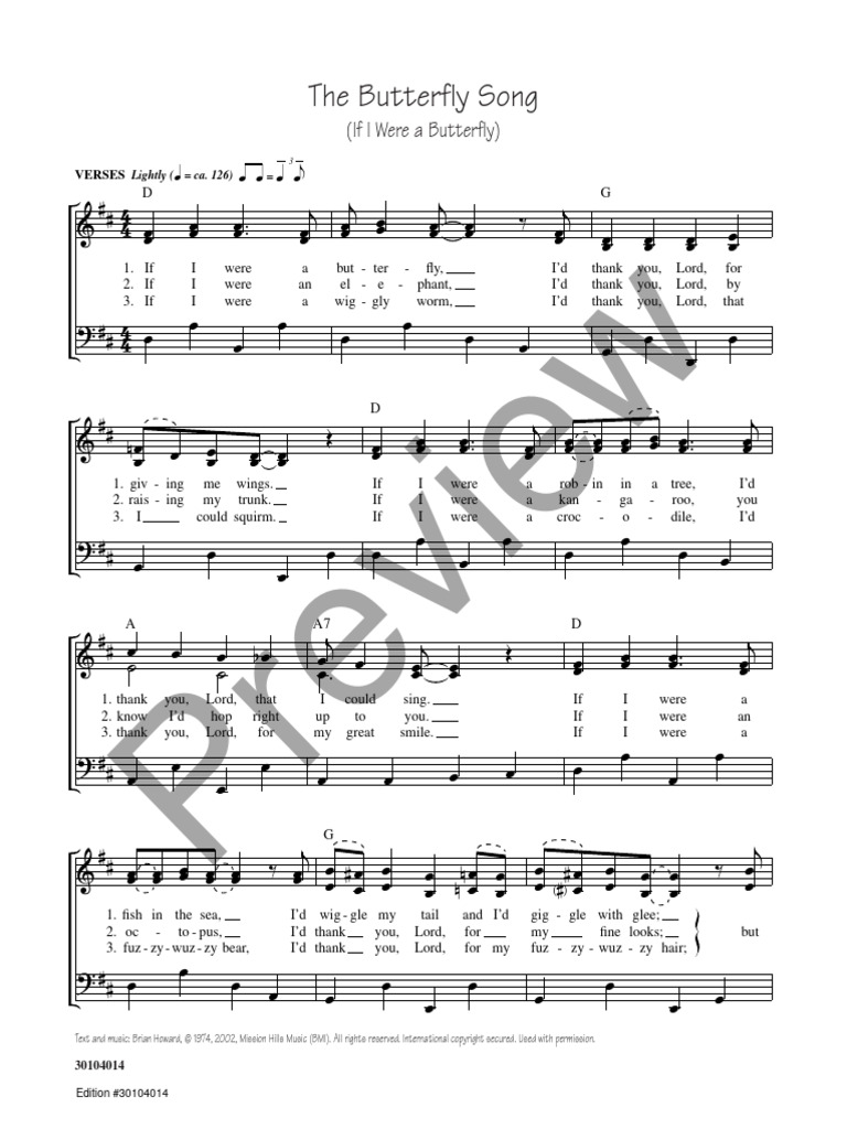 The Butterfly Song | PDF