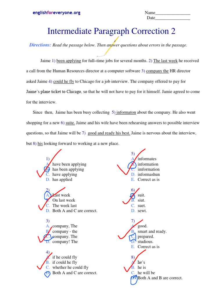 Intermediate Paragraph Correction 2 | PDF | Computing