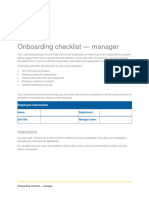 OnBoarding Checklist Excel Format Template | PDF