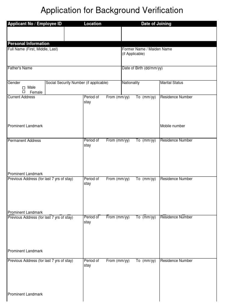 Reference Check Template 5 | PDF | Criminal Record | Common Law