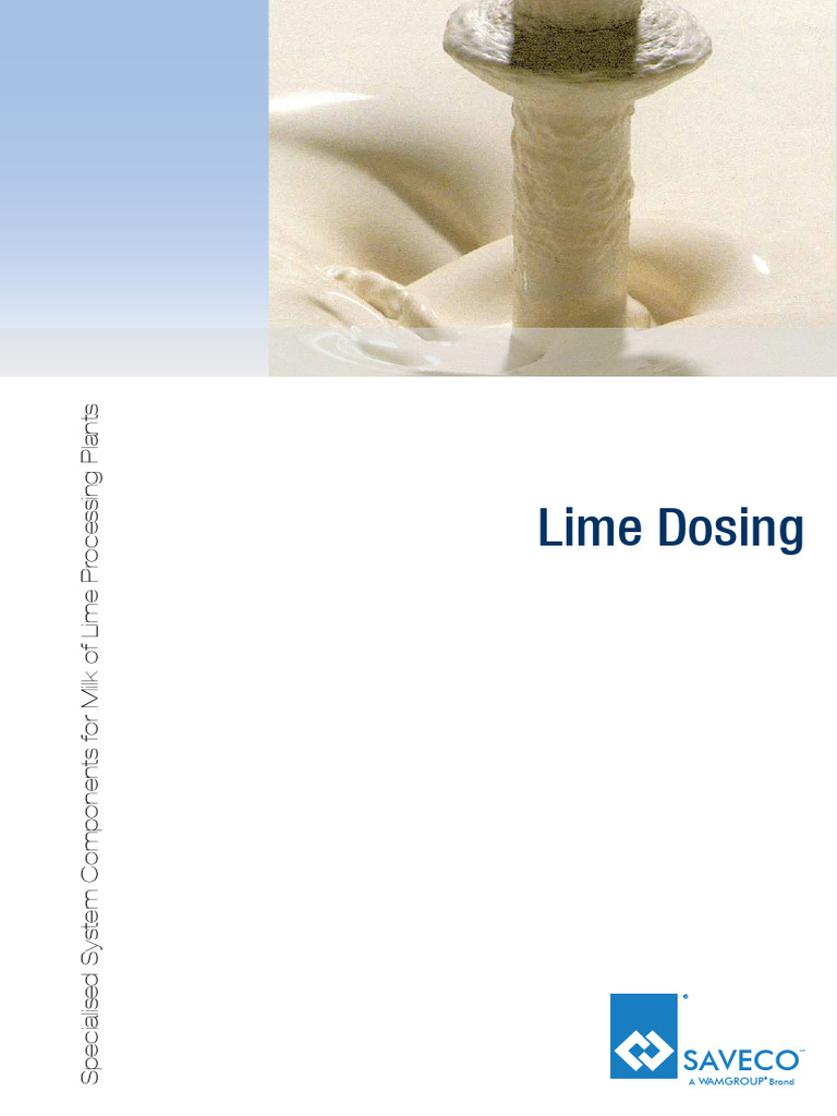 Lime Dosing En Brochure 0421 Edit Pdf Gas Technologies Secondary Sector Of The Economy