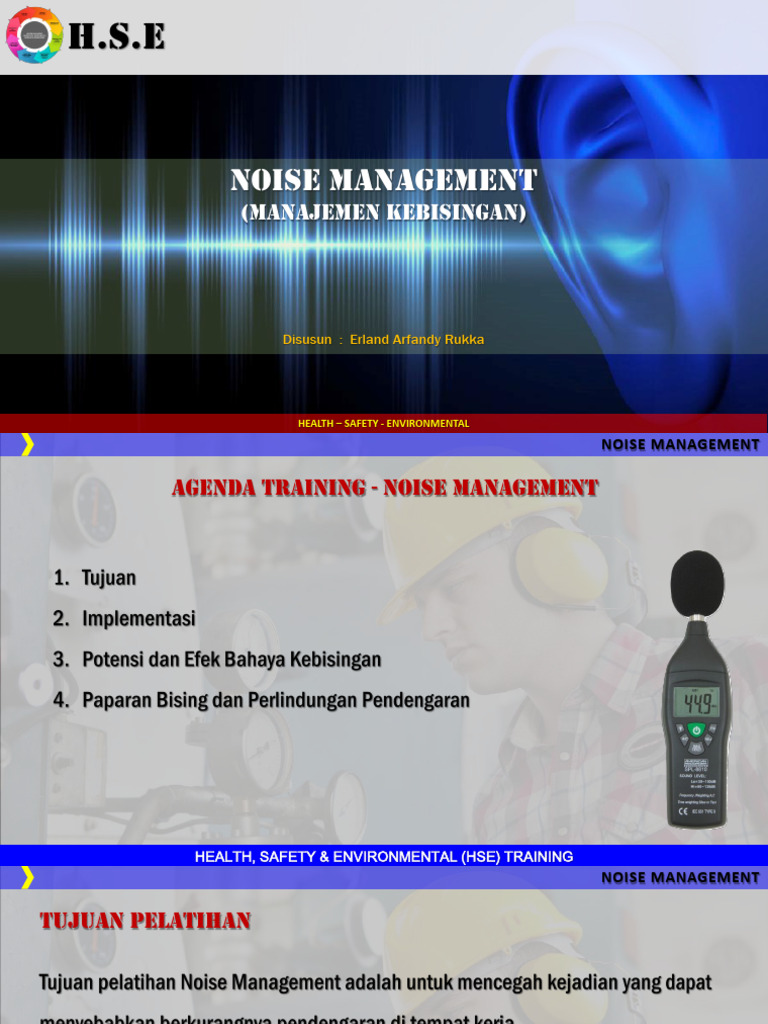 Noise Exposure and Hearing Protection Training | PDF