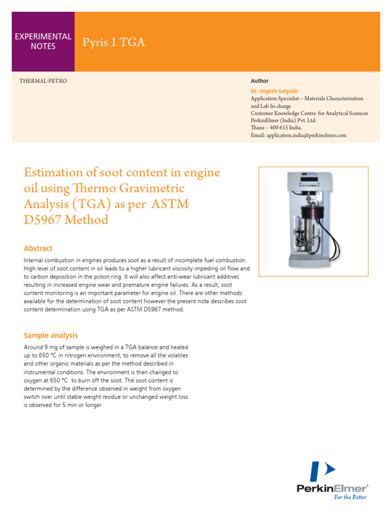 Soot Content Analysis in Engine Oil | PDF | Motor Oil | Combustion