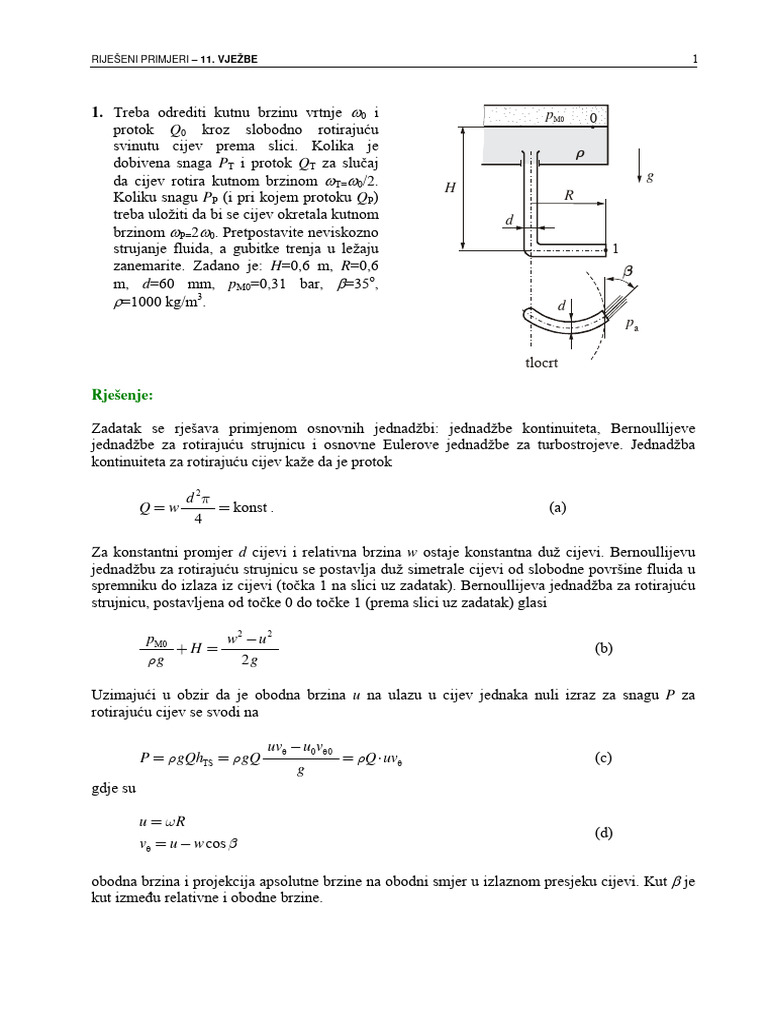 MF Vjezbe 06 Hidraulicki Strojevi | PDF