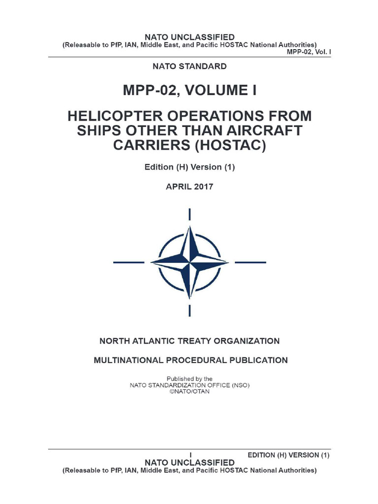NATO Standard MPP 02 Helicopter Ops | PDF