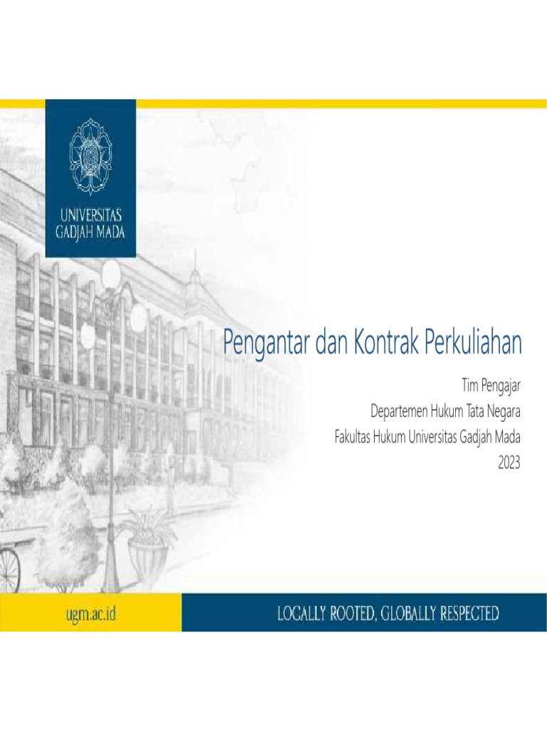 Pengantar Dan Kontrak Perkuliahan - 2023 | PDF | Ilmu Sosial