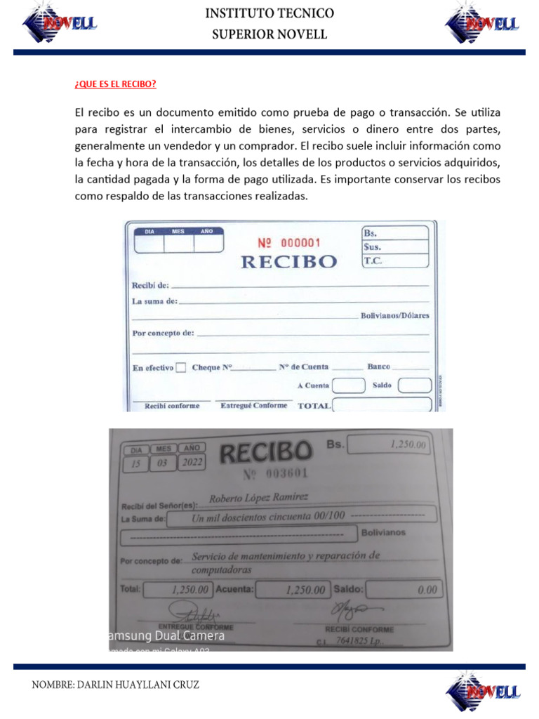 recibo | PDF | Contabilidad | Bancos