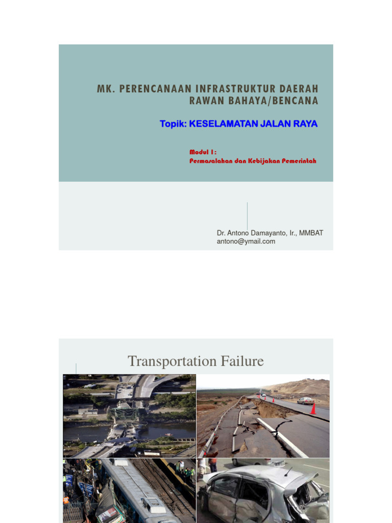 Materi-1 - Keselamatan Jalan Raya | PDF | Teknologi & Rekayasa