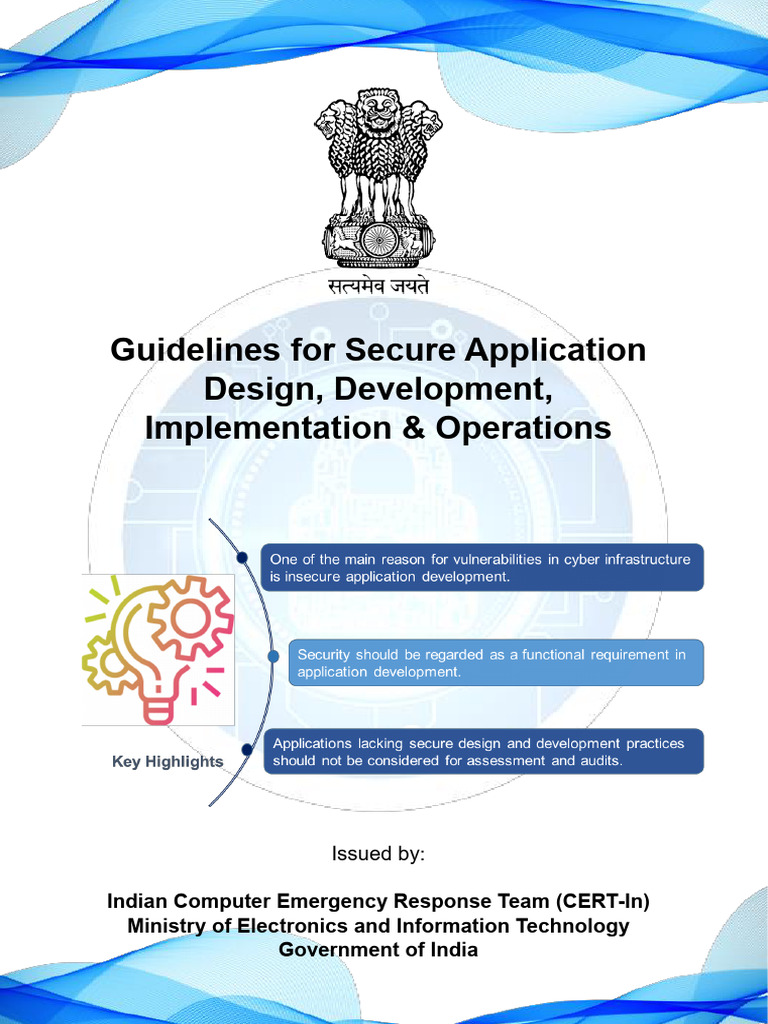 Guidelines For Secure Application Design, Development, Implementation & Operations | PDF ...