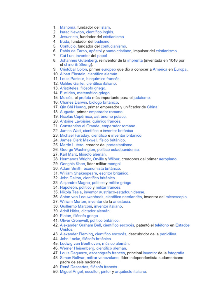 Figuras Históricas Influyentes | PDF | Alemania | Política mundial
