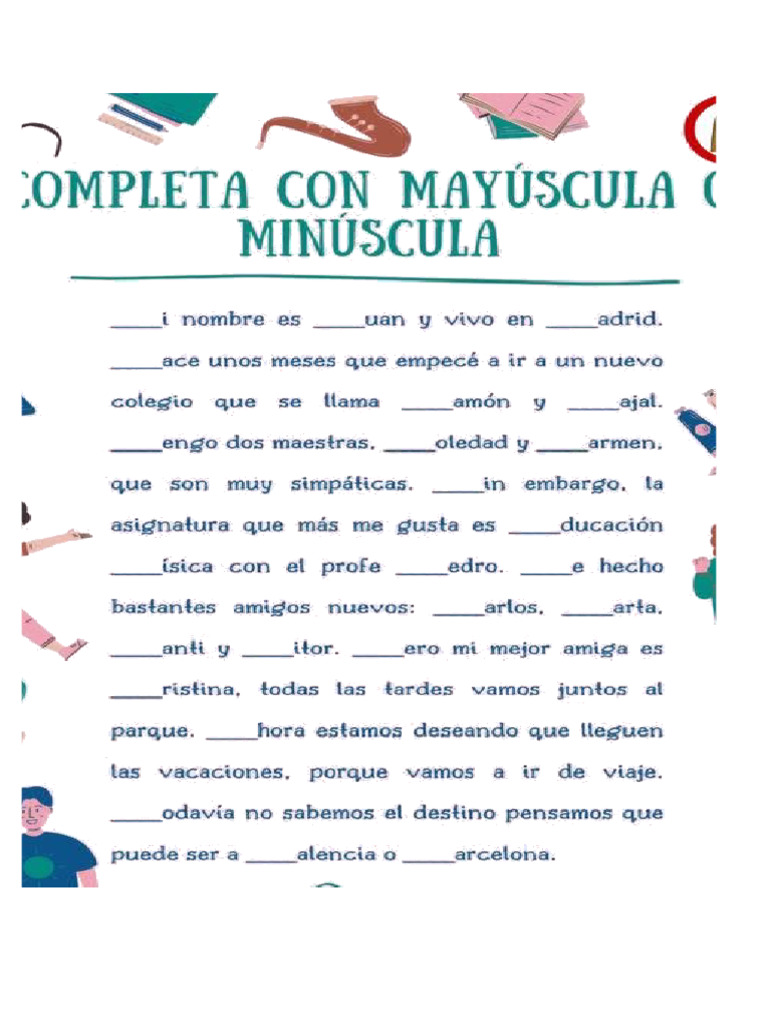 usos de mayuscula y minuscula | PDF