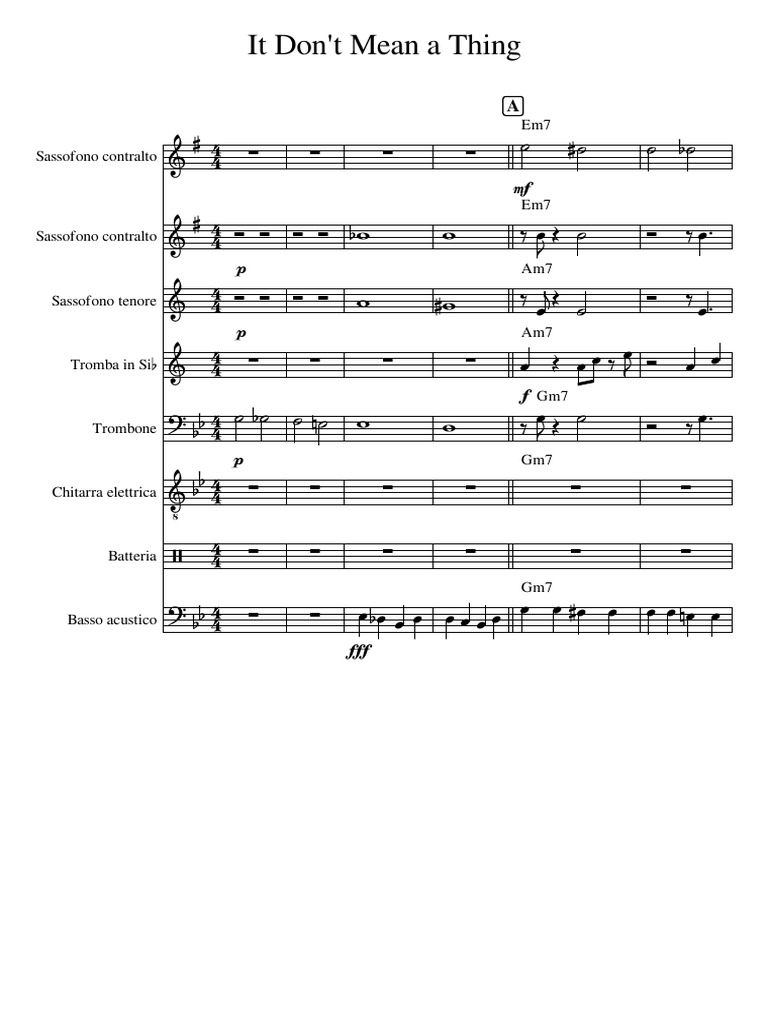 It_Don't_Mean_a_Thing-Partitura_e_Parti | PDF