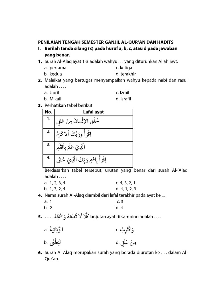 Bab 1 Surat Al 'Alaq | PDF | Agama & Spiritualitas