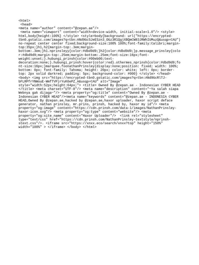 HTML Defaces New, For News | PDF | Computers