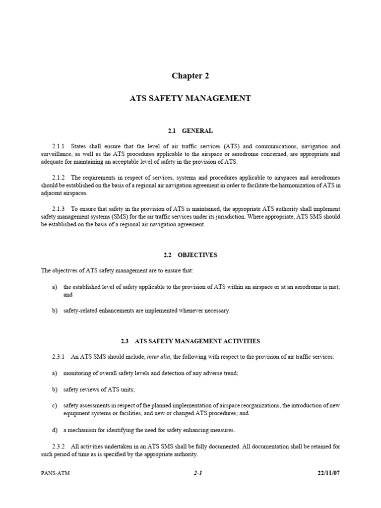 ATS Safety Management Guidelines | PDF | Reliability Engineering | Air ...