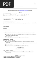 Harvard CV Template Guide | PDF | Résumé