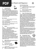 Catholic Mass Prayers and Responses | PDF | Lord's Prayer | God The Father