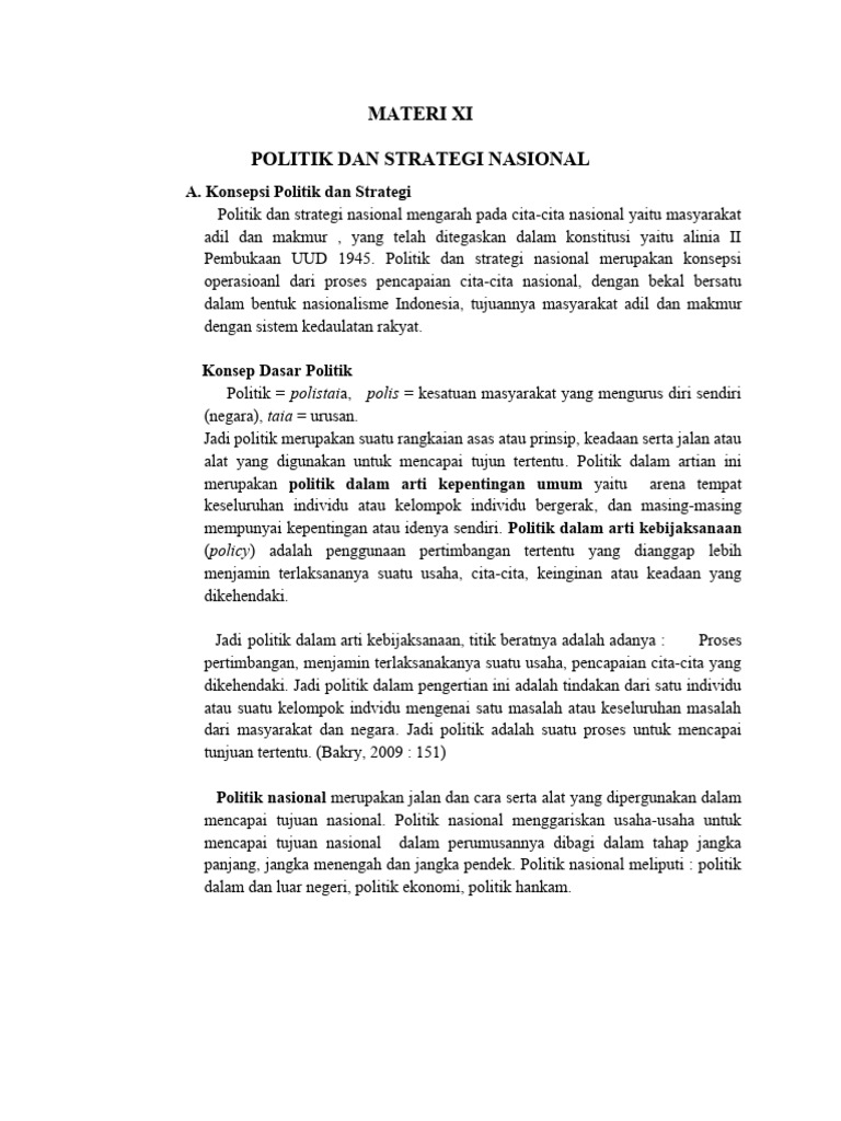 Materi Xi | PDF