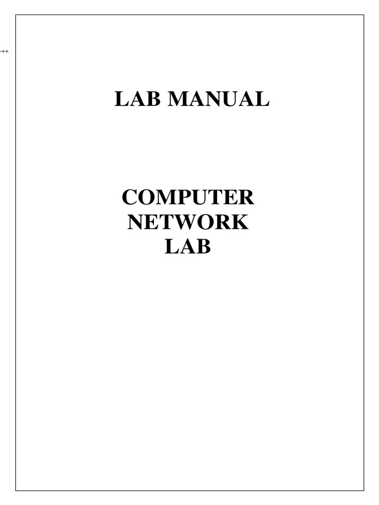 Computer Networks Lab Manual | PDF | Network Topology | Routing