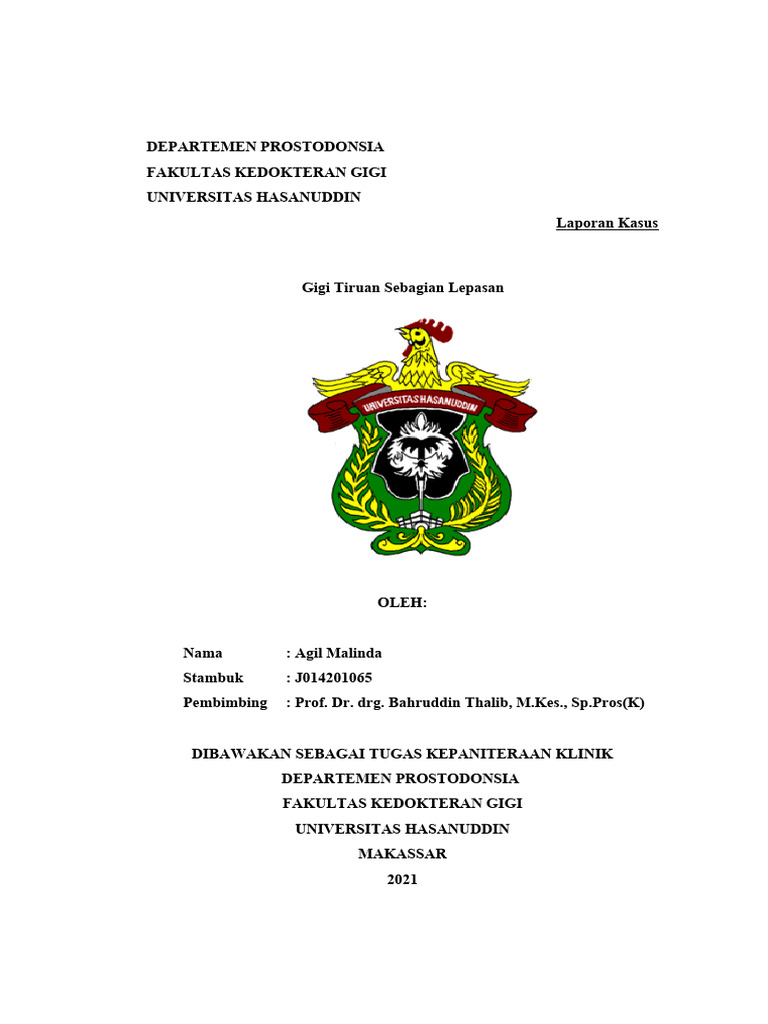 Laporan Kasus GTSL - Agil Malinda - J014201065 | PDF