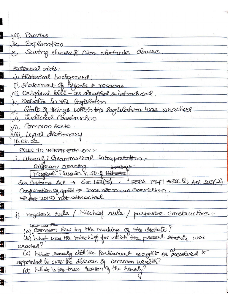 Judicial Process Notes Iii | PDF