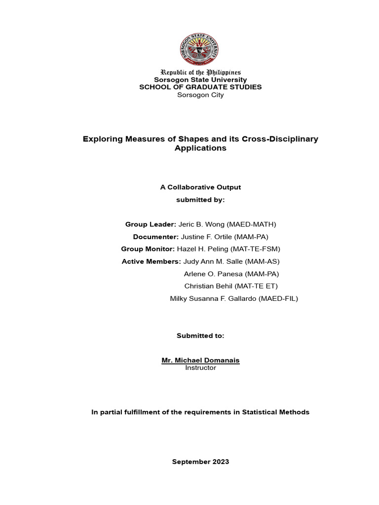 GROUP 7 Measures of Shapes | PDF | Skewness | Mode (Statistics)
