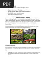 CSEC Biology Study Notes | PDF