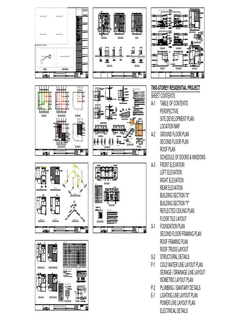 Two Storey Residential Project 2 | PDF