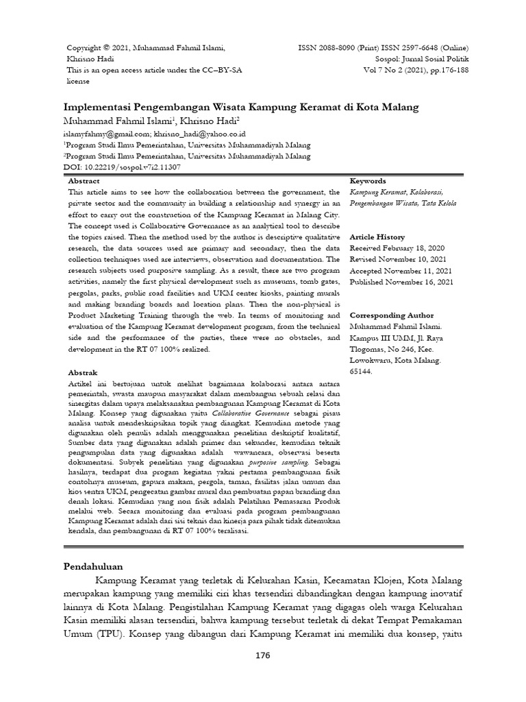Adimhafid, 4-Muhammad Fahmil Islami - Implementasi Pengembangan Wisata ...