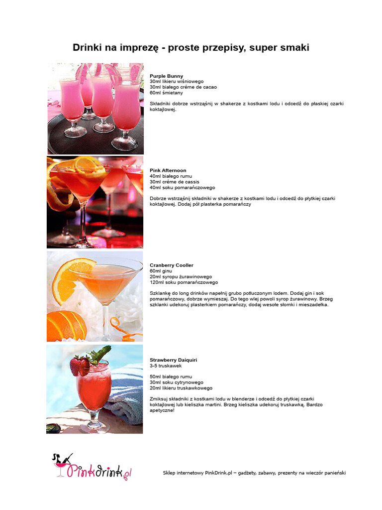 Drinki Przepisy | PDF