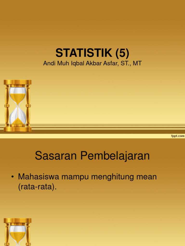 5 Pemusatan Data Mean 1 | PDF