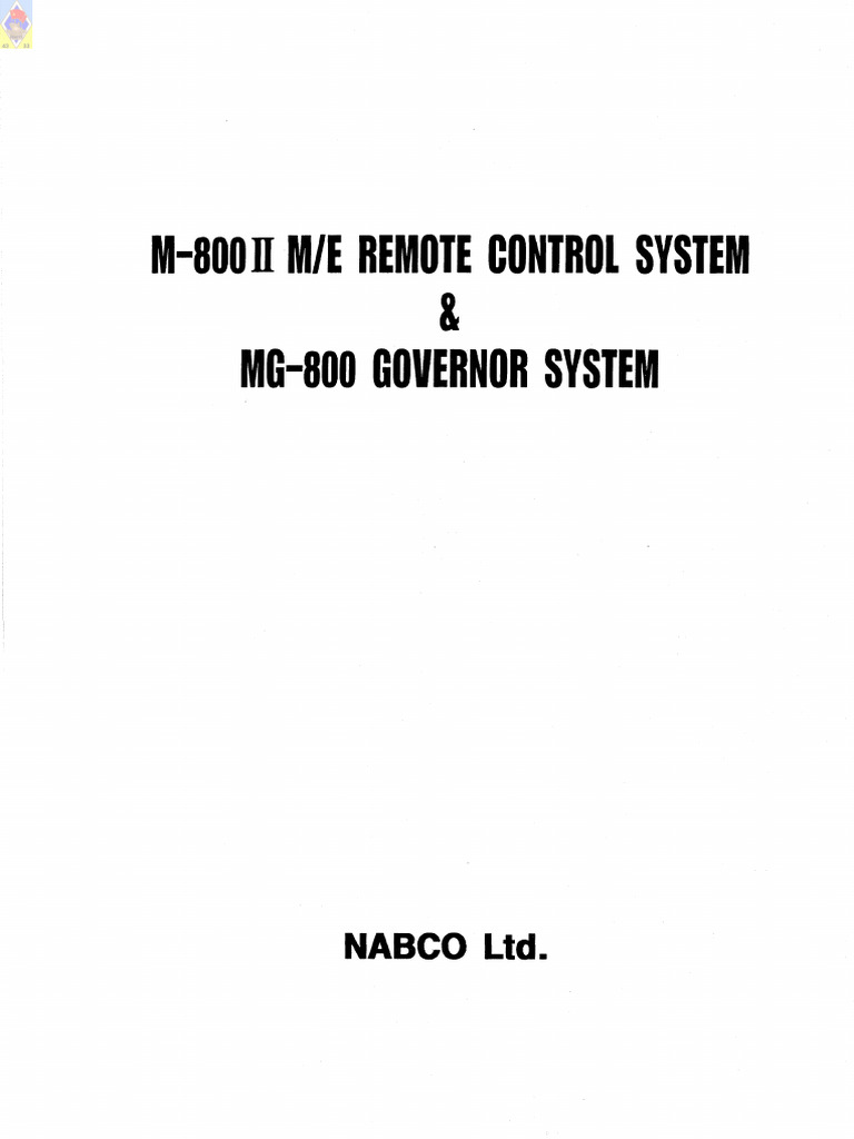 1d Dvs B&W Man 6s60mc-c Vol6 Remote Control 494 | PDF | Switch | Relay