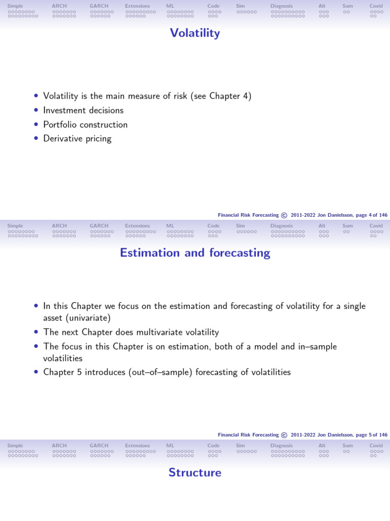 Danielsson Financial Risk Forecasting Slides 2 - 1 41 | PDF ...