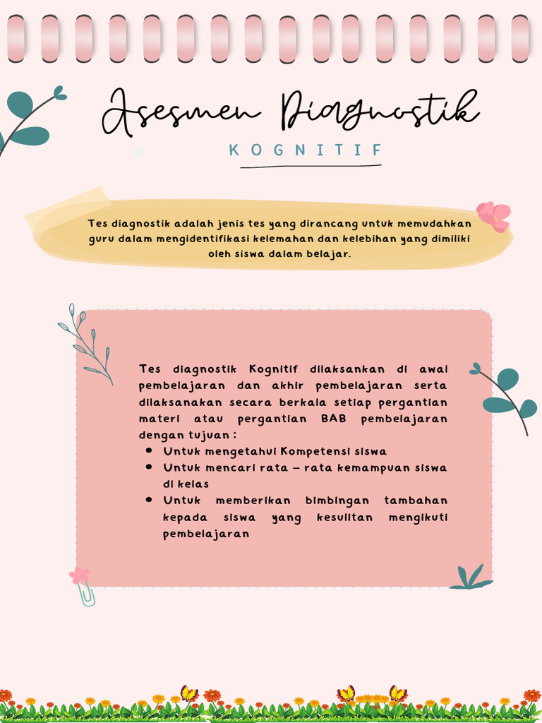 Asesmen Diagnostik Kognitif Kelas 4 Pdf