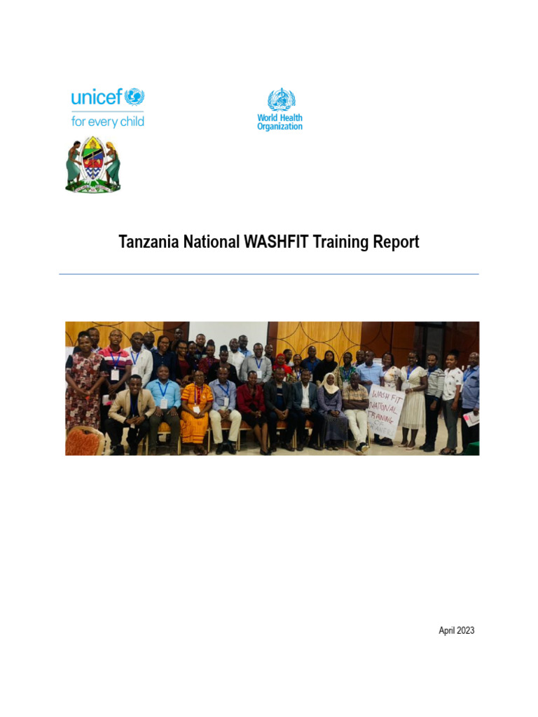 Tanzania WASH FIT Training Report | PDF | Wash | Sanitation