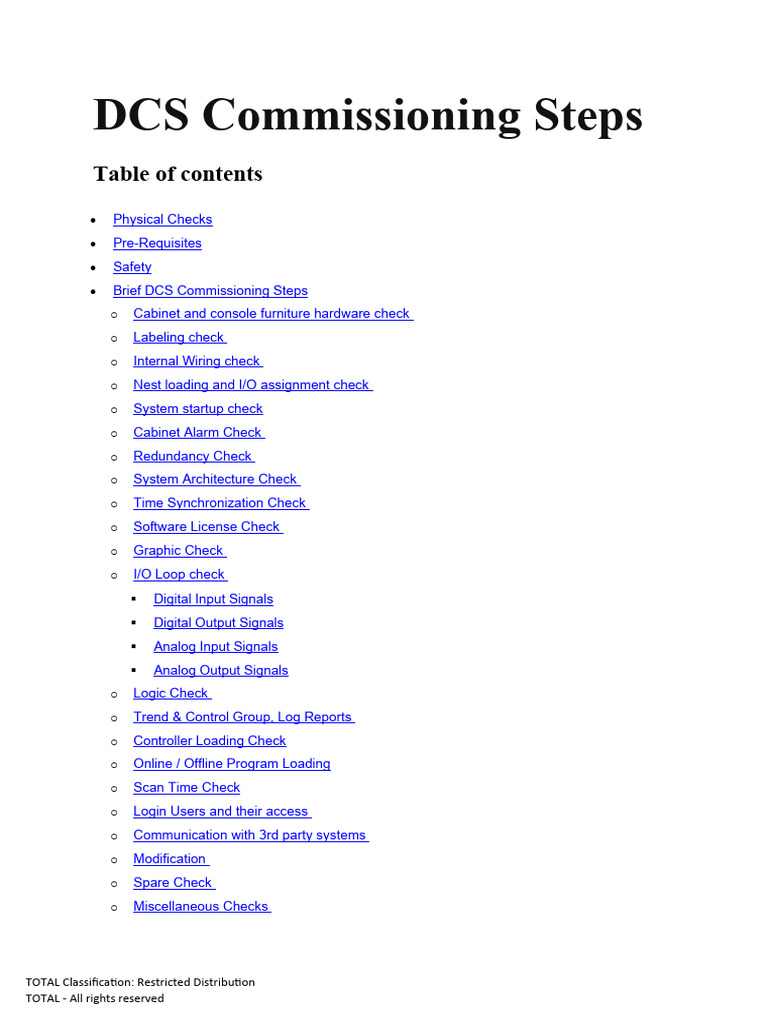 DCS Commissioning Steps | PDF | Programmable Logic Controller ...