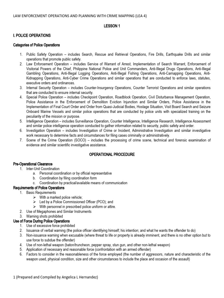 Lea 4 Lesson 1 | PDF | Police | Reasonable Suspicion