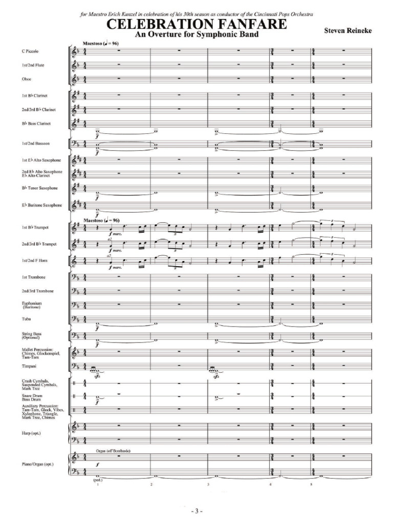 Celebration Fanfare | PDF