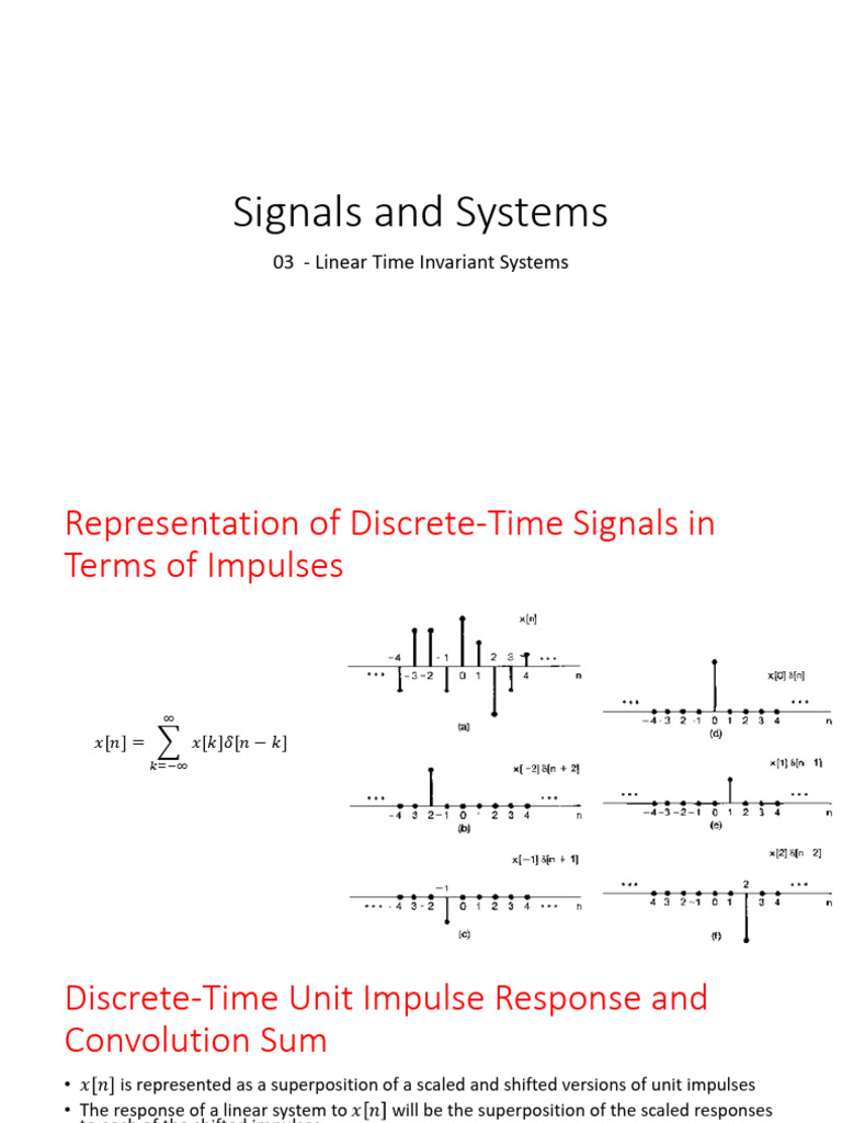 03 Linear Time Invariant Systems Pdf Telecommunications Engineering Algorithms