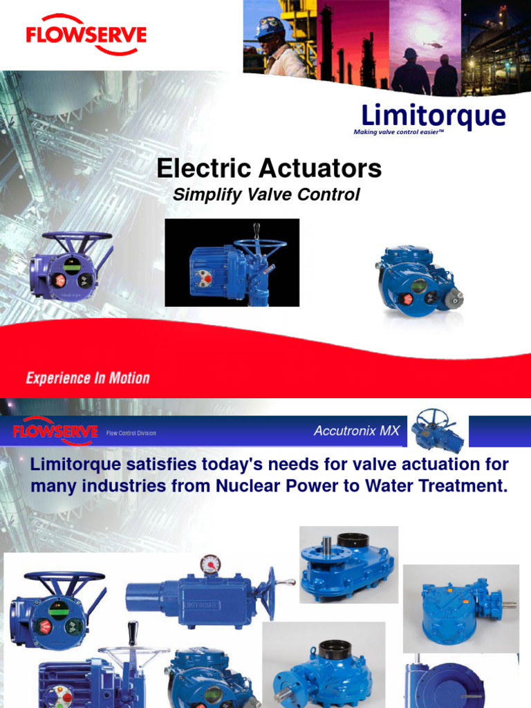 Electric Actuators - Valve Automation | PDF | Valve | Actuator
