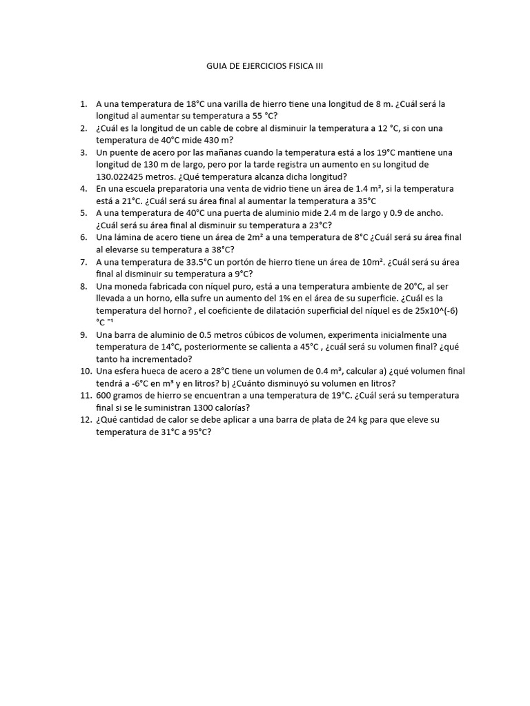 Guia de Ejercicios Fisica III | PDF