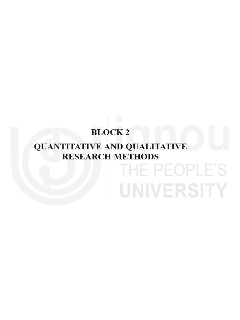 Block 2bpcc 134em | PDF | Experiment | Quantitative Research