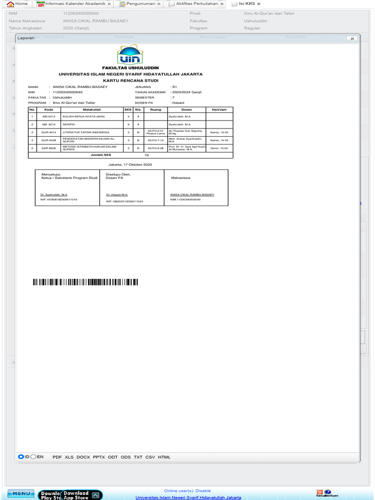 AIS (Academic Information System) | PDF