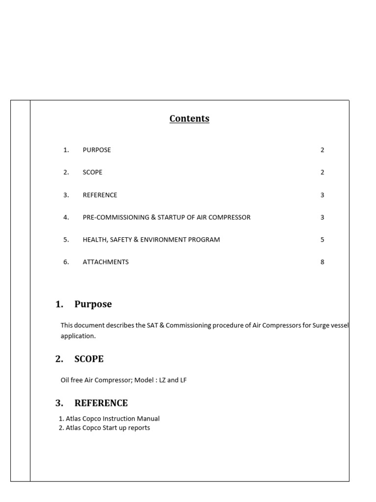 SAT and Commissioning Procedure | PDF | Electric Motor | Safety