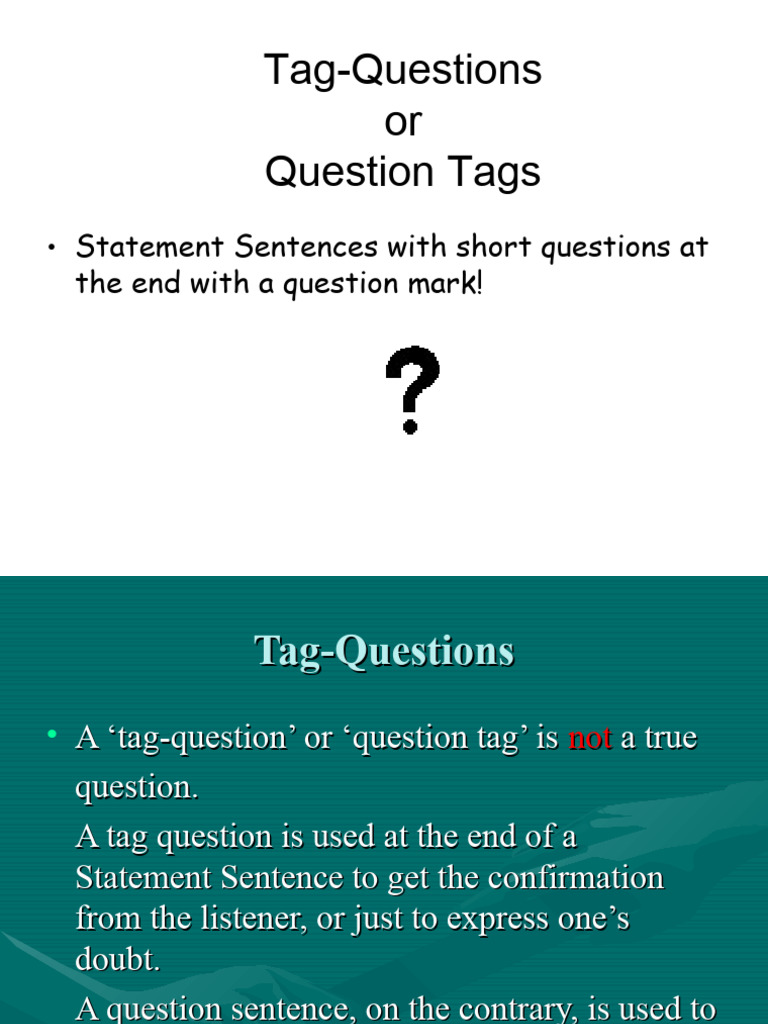 Commas and Tag Questions | PDF | Language Arts & Discipline