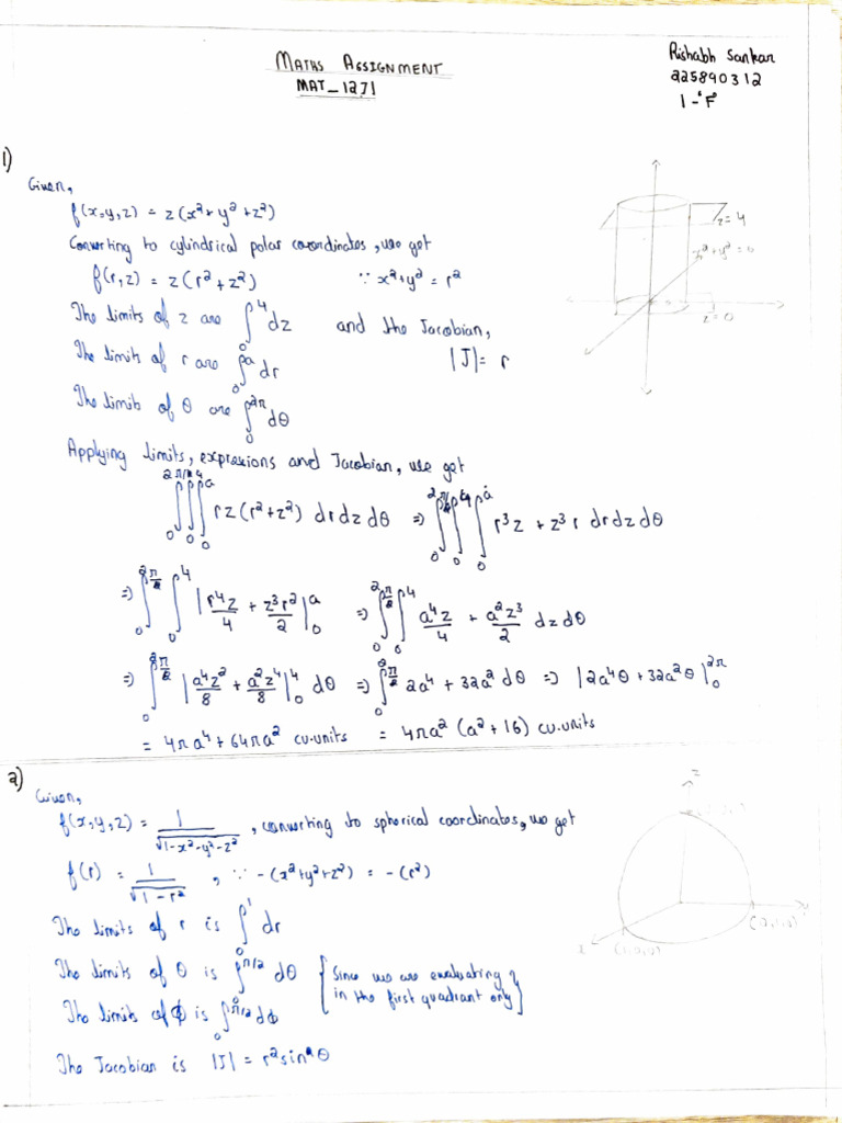 Maths Assignment | PDF