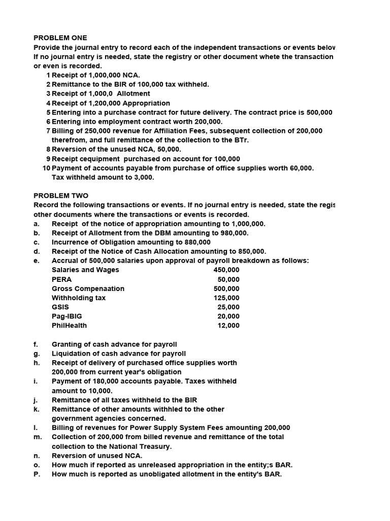Pract Ex | PDF | Receipt | Taxes
