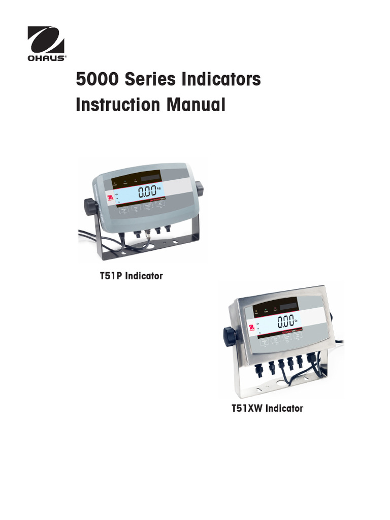 Ohaus Defender 5000 User Manual | PDF | Télécommunications | Informatique