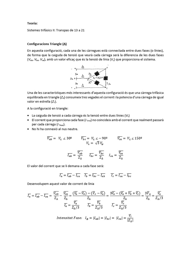 Circuits Trifàsics 2 | PDF